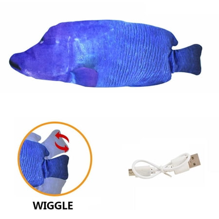 Fish Cat Toy Moving Fish Toy for Cats, Interactive Dancing Wiggle Fish ...