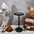 Flower Pendulum Holder Moon Star Leaf Black Wooden Display Stand Rustic ...