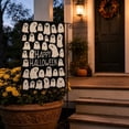 Autumn Garden Flag with Ghost and Pumpkin Print Boo Lettering ...