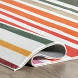 nuLOOM Effie Stripes Kids Machine Washable Area Rug, 7' 6" x 9' 6 ...