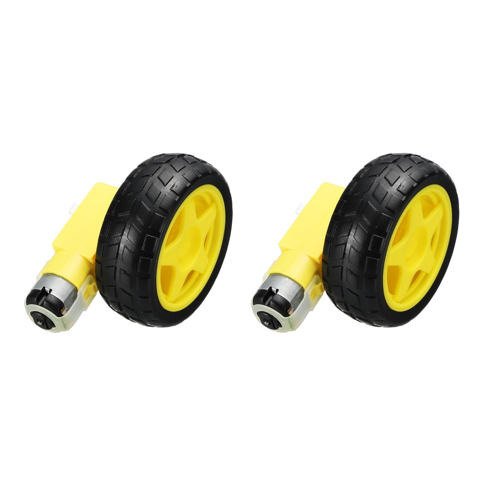 Uxcell Electric TT Gear Motor Wheel Kit Dual Shaft I Shape 3-6V 1:220 ...