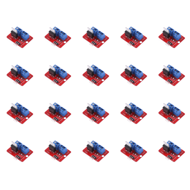 Módulo controlador 0-24V Top Mosfet Botón IRF520 MOS para Arduino MCU ...