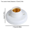 E27 LED Light Bulb Holder Round Socket E27 Base Hanging Lamp Socket ...