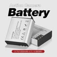 UYWGF-1350mAh Action Camera Battery, 2pcs Rechargeable Batteries for ...