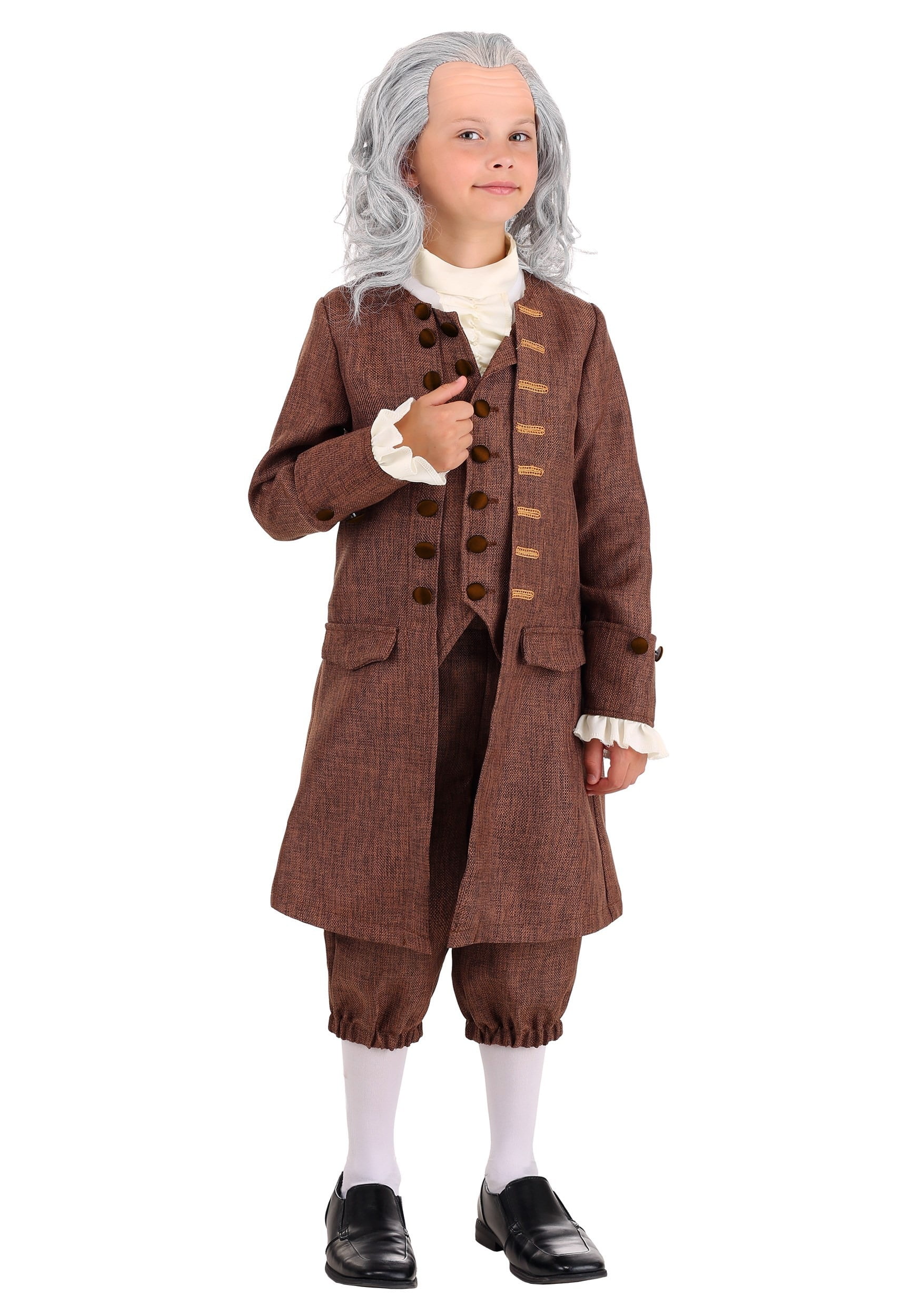 Boy's Colonial Benjamin Franklin Costume - Walmart.com