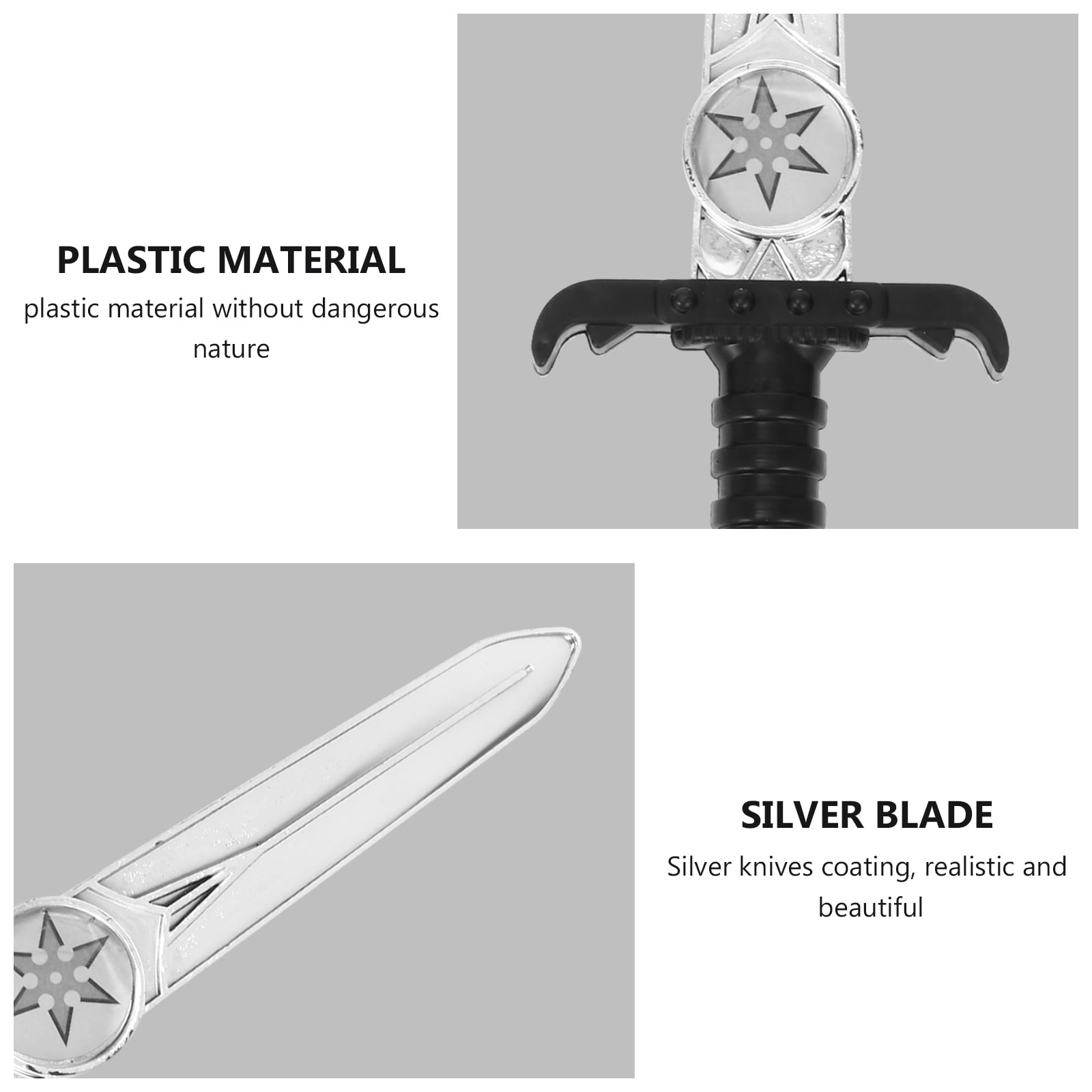 Buy NUOLUX 6Pcs Plastic Dagger Toys Children Stage Performance Knives ...