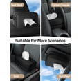 Multi-Functional Car Tissue Holder with 2 Storage Nets, Upgraded PU ...