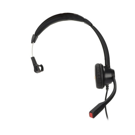 2.5mm Telephone Headset, Unilateral Elbow Plug Lightweight Corded ...