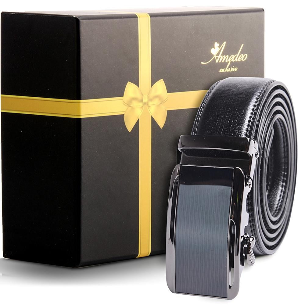 Click here for Amedeo Exclusive Mens Stainless Steel Belt With Bl... prices