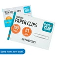 Pen+Gear No. 1 Size Smooth Paper Clips, Silver, 100 Count - Walmart.com
