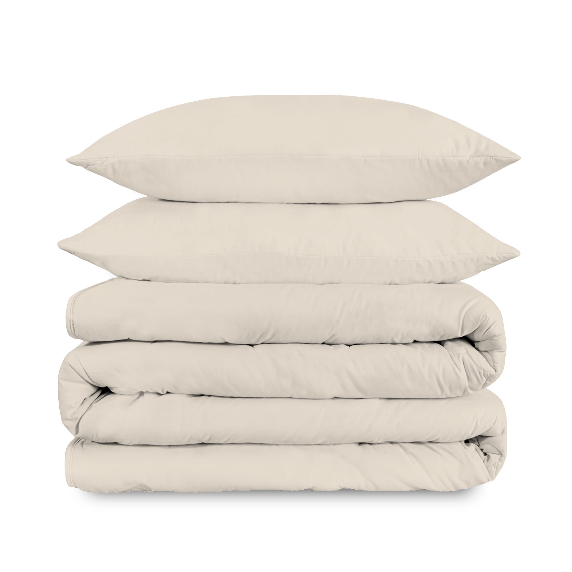 Purity Home 100% Cotton Full/Queen Size Cool & Crisp Duvet Cover Set ...