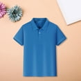 GiLiling Boys Short Sleeve Polo Shirts Cozy Collared Neckline Comfort ...