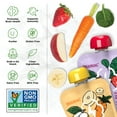 Brain Squeezers Fruit and Veggie Pouches with BrainPack, No Added Sugar ...