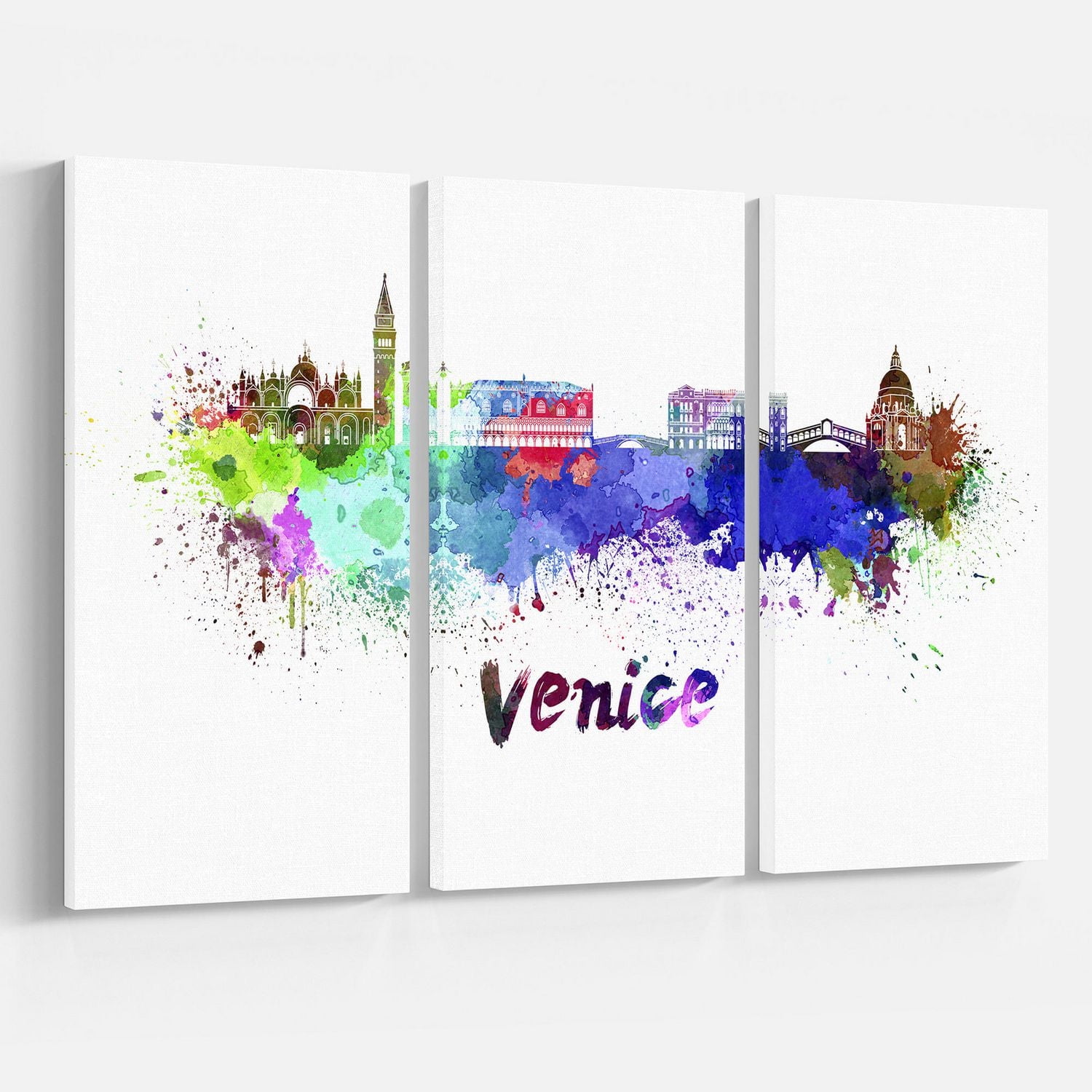 Click here for Designart Design Art Venice Skyline Canvas Print 3... prices