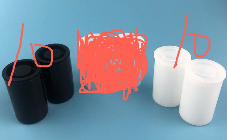 20pcs Film Canisters Film Organizer Containers Empty Camera Reel ...