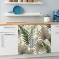 Boho Forest Cabinet Curtains 28" W x 35" L, Vintage Country Green Blue ...