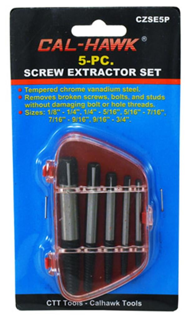"Cal Hawk Tools 5-pc. Screw Extractor Set" - Walmart.com