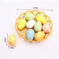 9Pcs Easter Foam Egg Decorations, Mini Cartoon Egg Ornaments For Easter ...