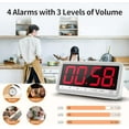 Digital Kitchen Timer with 7.8” Extra Large Display, Magnetic, LED with ...