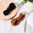 4M 2 Colors Flat Cowhide Leather Cord Jewelry DIY Making Cord with 201 ...