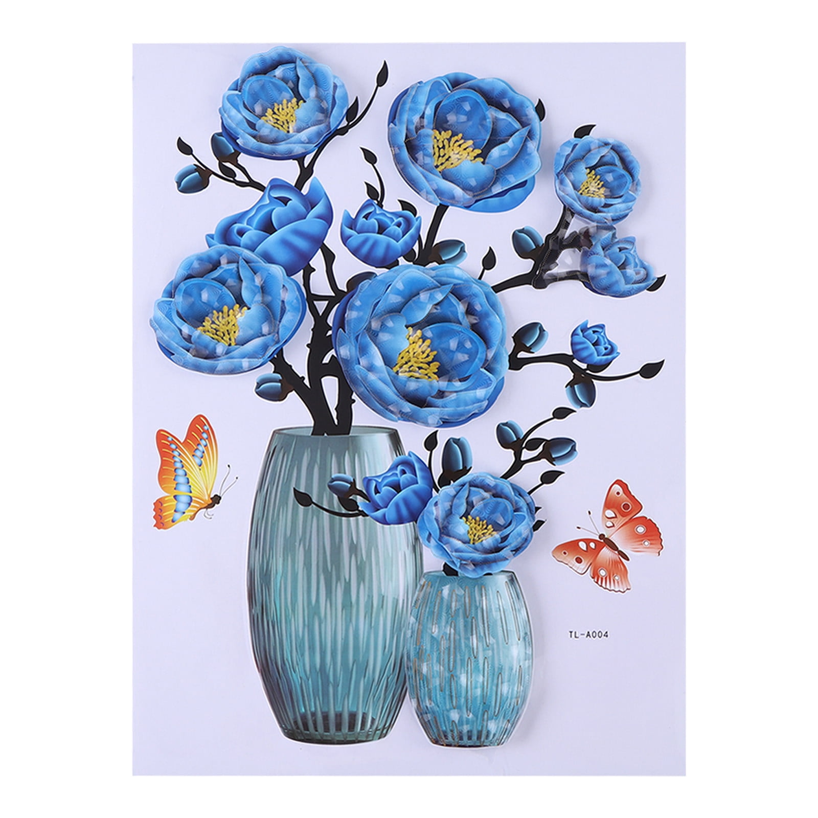 AURIGATE 3D Vase Wall Stickers Stereo Flower Wall Decal Room Wall ...