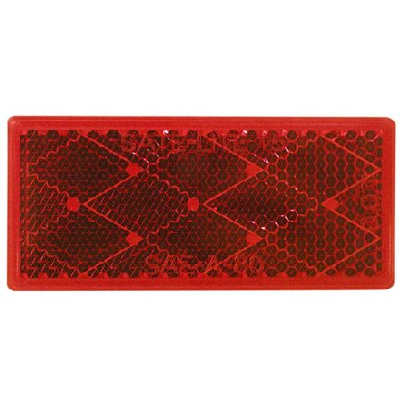 2 Count Red Rectangular Quick Mount Reflectors | Walmart Canada
