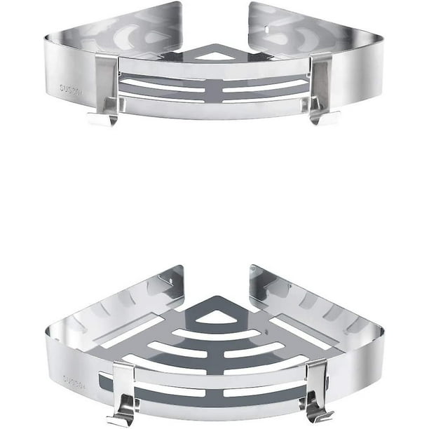 Shower Corner Shelf, Corner Shelf With Hooks 2 Pack, Self Adhesive Glue ...