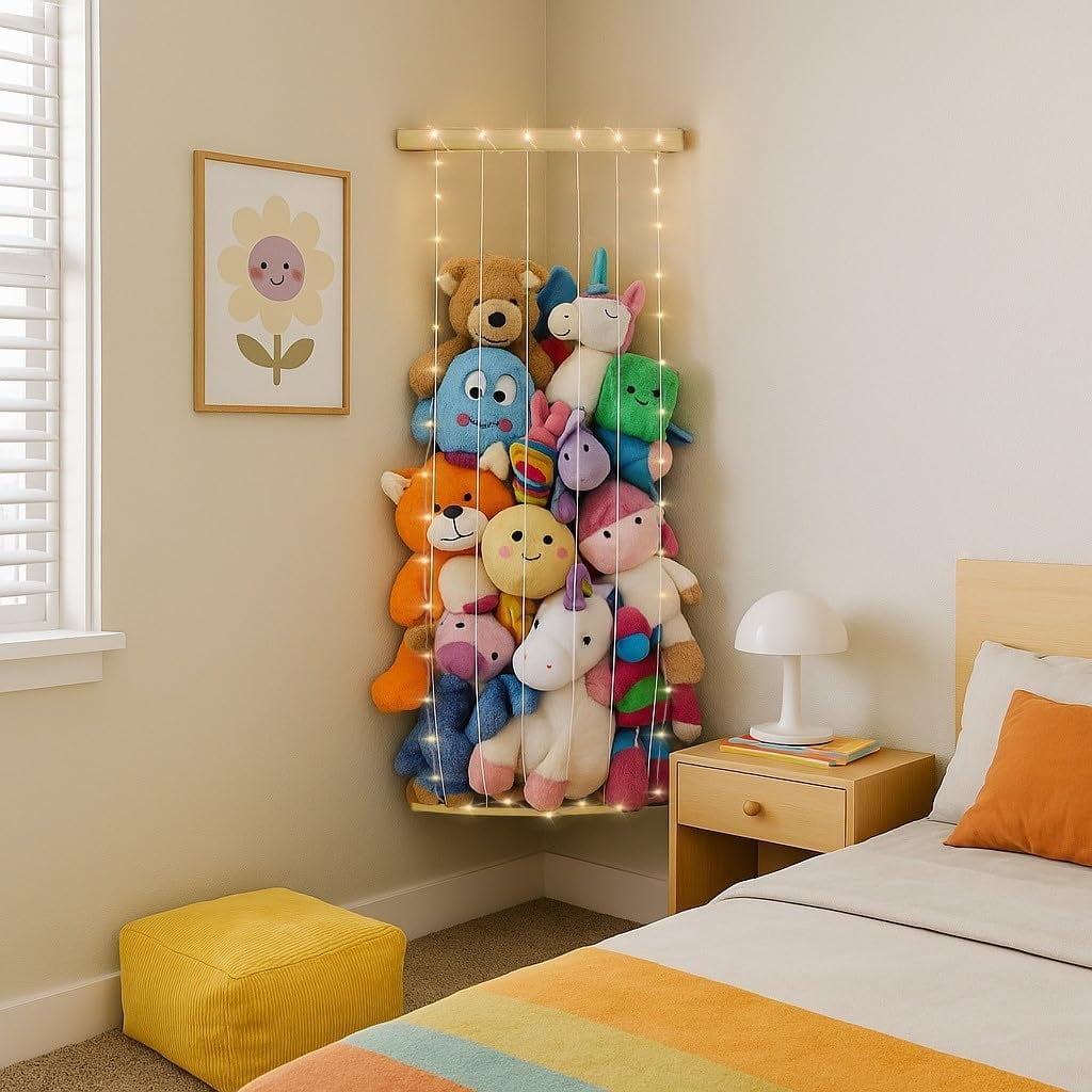 Click here for Salafire Corner Stuffed Animal Storage Organizer -... prices