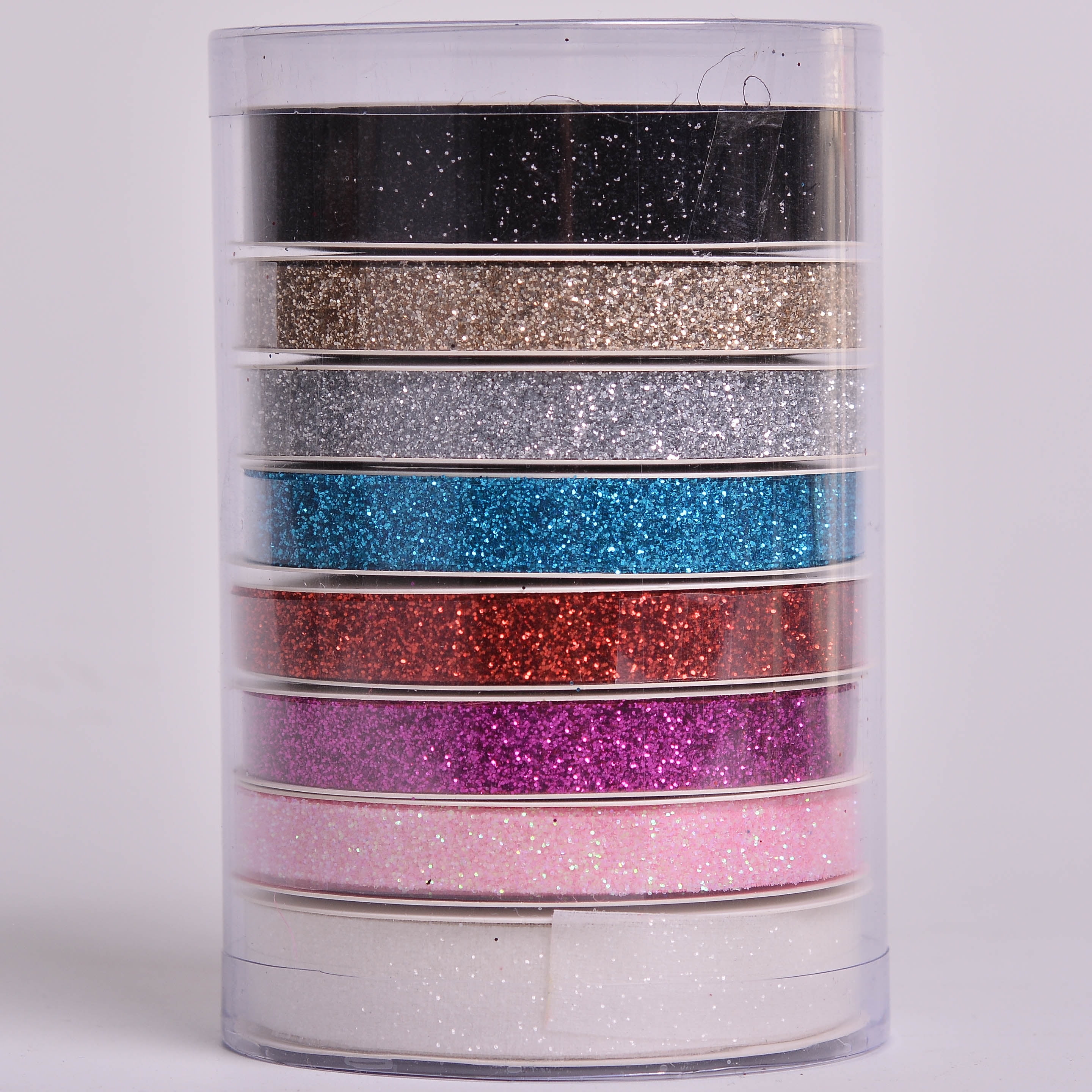 Yama Ribbon, Rainbow Colors Ribbon Tower, 8 Unique Glitter Ribbons, 96 ...