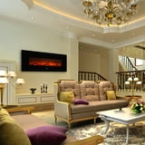 Mllieroo 50" Electric Wall Mounted Fireplace Heater with Multicolor ...