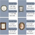 4 Pcs One-Inch Vintage Mini Photo Frame, 1" x1 1/2" Antique Mini ...
