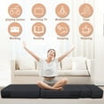 VIXLON 4 Piece Floor Sofa Bed Couch Memory Foam Folding Mattress Convertible Flip Sofa Bed Chair ...