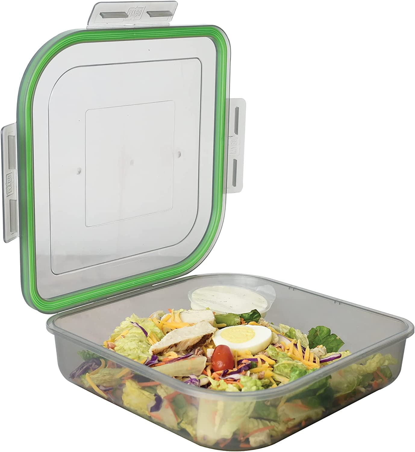 MyGo Container Large To-Go Single Compartment Container, 9"x 9" x 2-1/2 ...