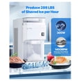 Electric Ice Shaver Machine, 1.8L Large Capacity Ice Crusher - 300W ...
