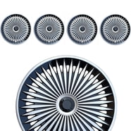 Pilot Automotive 16" - Wheel Covers Universal Hubcaps Chrome & Black ...