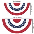 2026 250th Anniversary LED Semicircle Flag Red White Blue Star Non ...