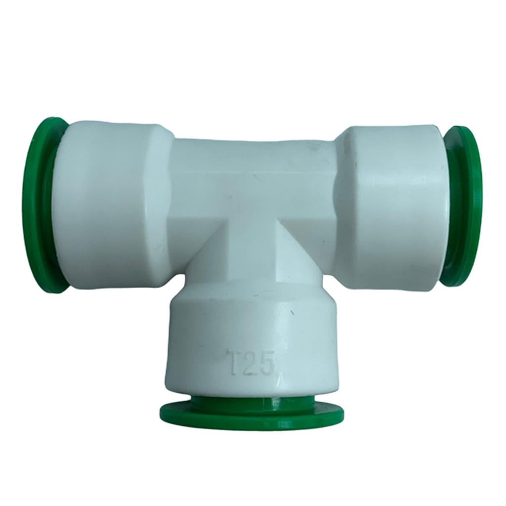 25mm PPR Tube Fittings Through Quick Connector Tee Female Thread ...