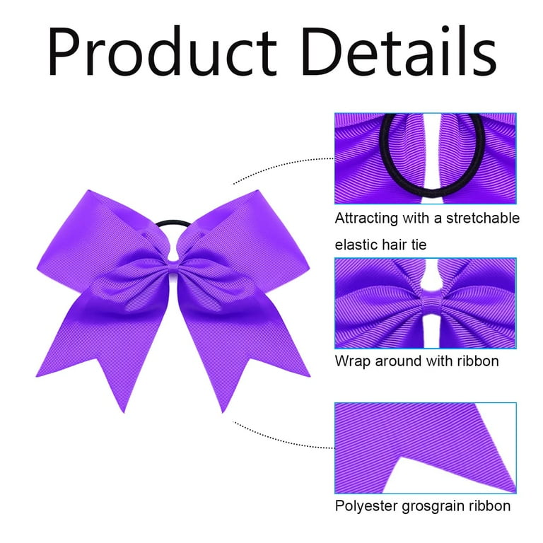 Purple Cheer Bow