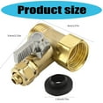 3 Way Inlet Valves Integrated Brass Construction Triple Port Water ...