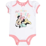 Disney Minnie Mouse Newborn Baby Girls 5 Pack Bodysuits Newborn to ...