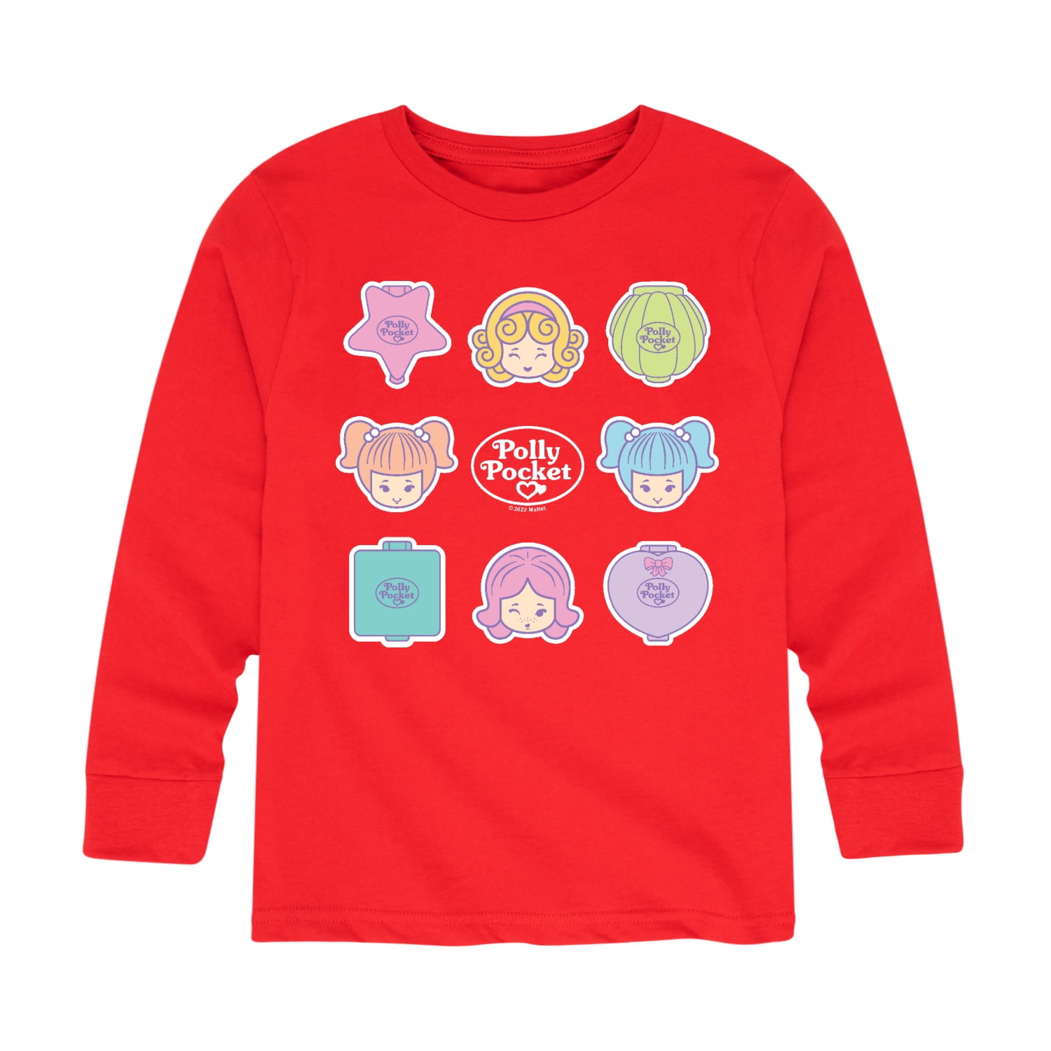 Polly Pocket - Polly Pocket Grid - Toddler And Youth Long Sleeve ...