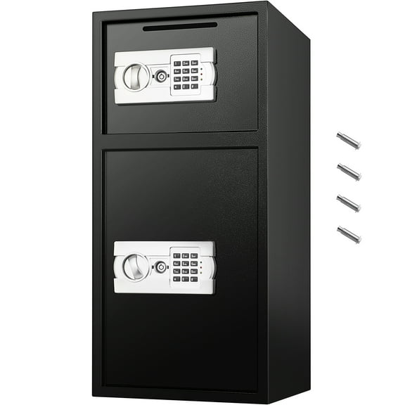 Large Double Door Safe Box 2.6 cu ft Steel Safe with Digital Lock for ...