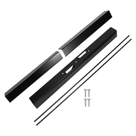 Winyuyby Adjustable Fireplace Rod Kit for Fireplace Spark Screen, Rod ...