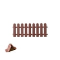 Coffee Plastic Garden Fence Border Edging, Decorative Mini Fence with ...