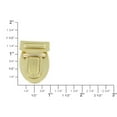 T3016 Natural Brass, Tuck Lock, Solid Brass-LL - Walmart.com