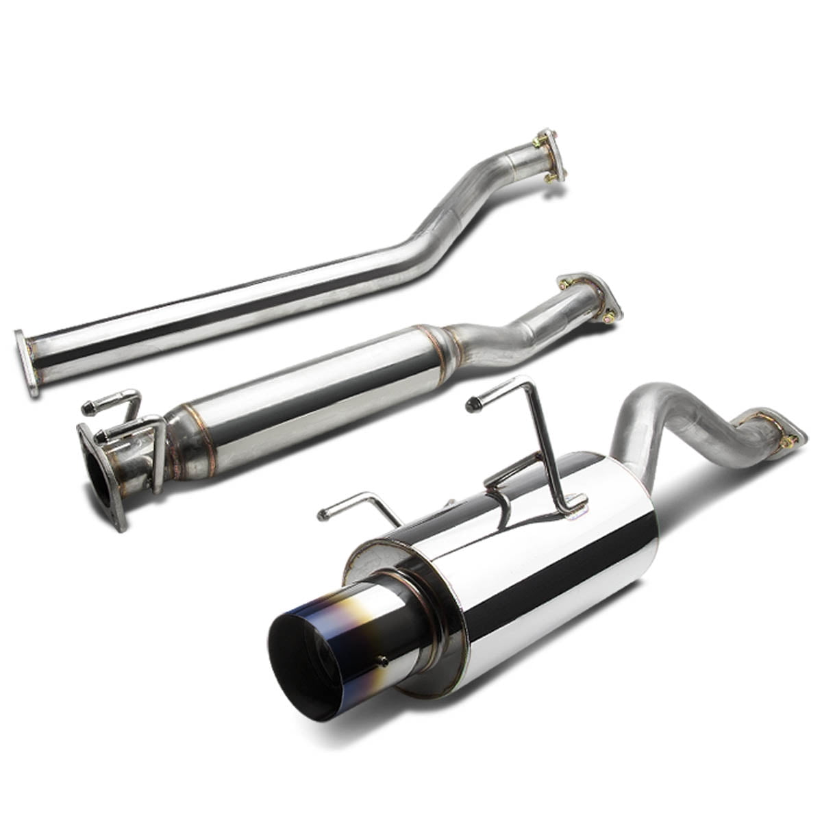 DNA Motoring CBE-ARSX-NS-BT For 2002 to 2006 Acura RSX Catback Exhaust ...
