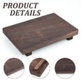 Candlenut Wood Holder for Planter Pots Serving Tray Rectangle Coconut ...