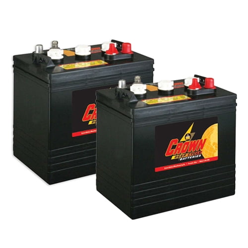 Crown Replacement for Trojan T105 6 Volt Battery - 2 Pack - Walmart.com