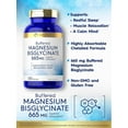 Carlyle Magnesium Bisglycinate 665 mg, 250 Capsules, Chelated, High ...