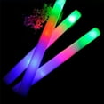 100 Pack LED Foam Glow Sticks, 3 Modes Flashing Light for Parties ...